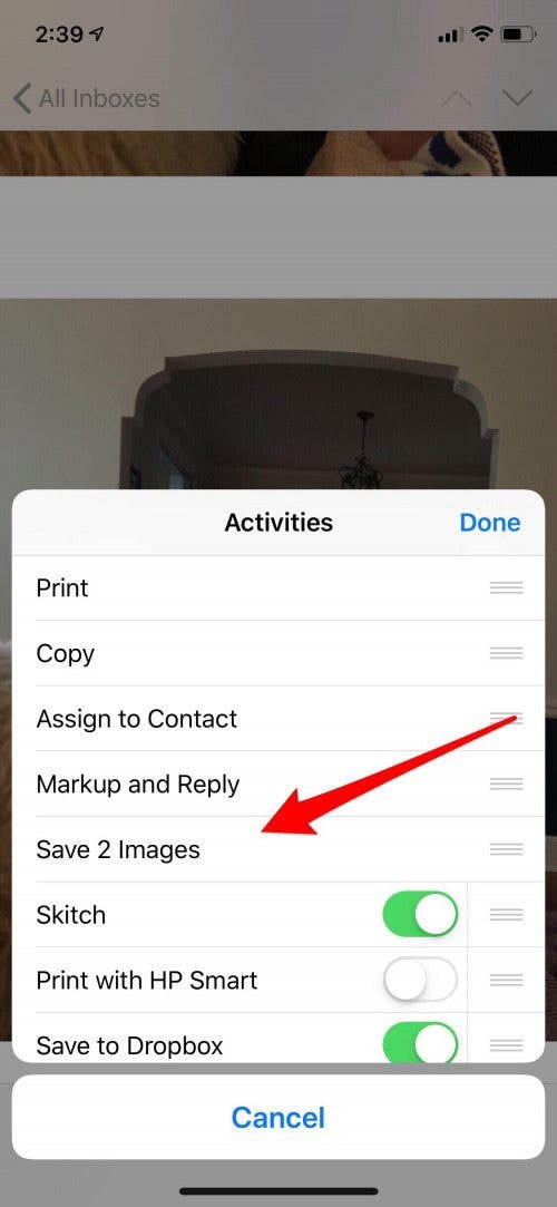 How to Save Images, Pictures & Photos from an iPhone Message or Email