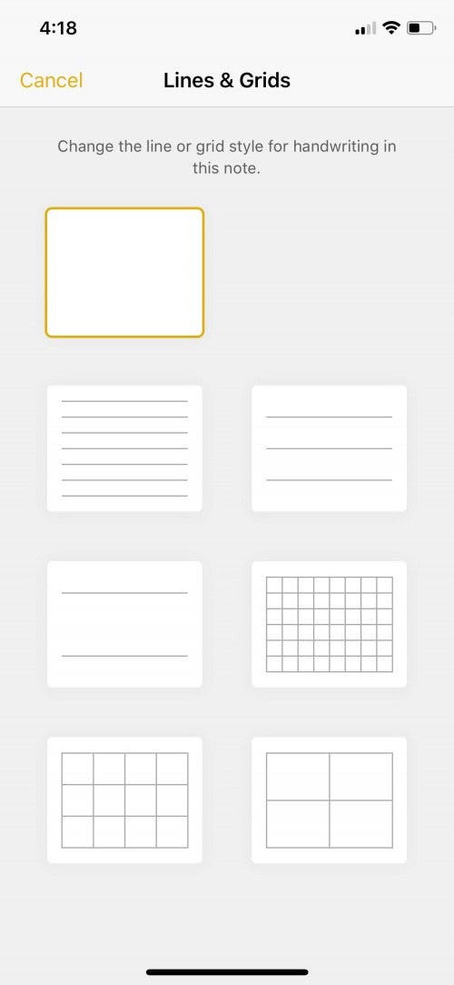 How to Change the Paper Style in Notes on the iPhone