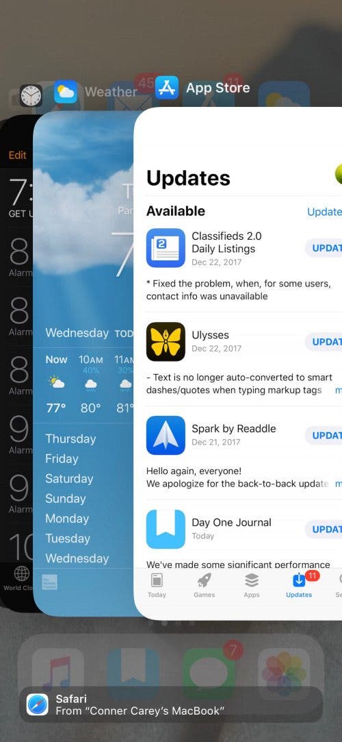 How to Open & Use the App Switcher on iPhones without a Home Button