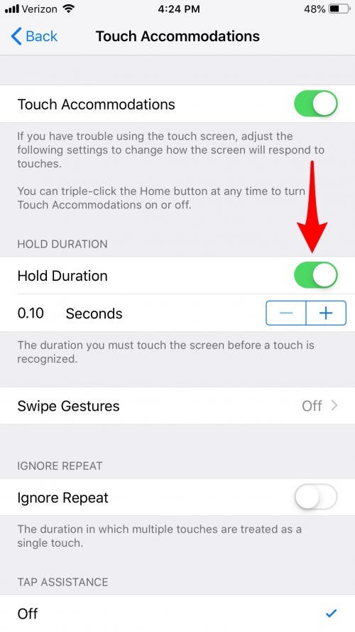 How to Change Your iPhone Screen’s Response to Taps