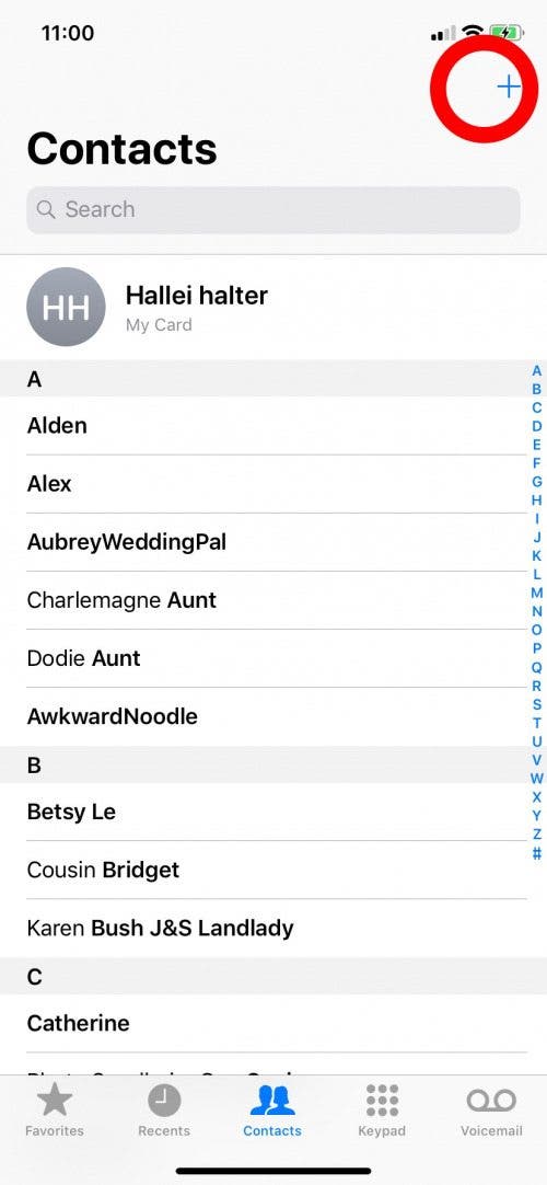 How to Add a Contact to the Contacts App on Your iPhone