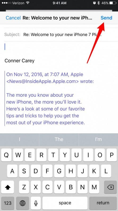 How to Quote Text in Your Email Reply on iPhone or iPad