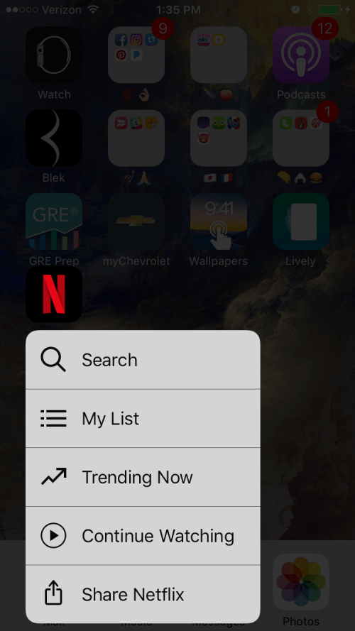 How to Use 3D Touch to Continue Watching Netflix