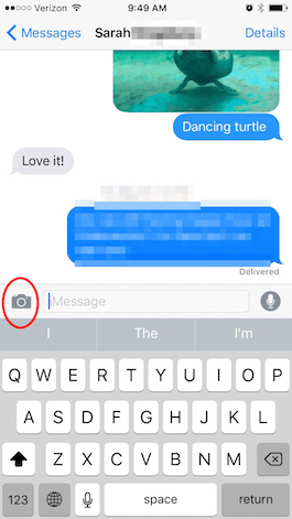 How to Instantly Send Photos in Messages