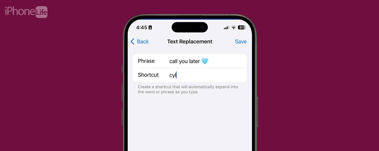 How to Create Text Shortcuts on iPhone