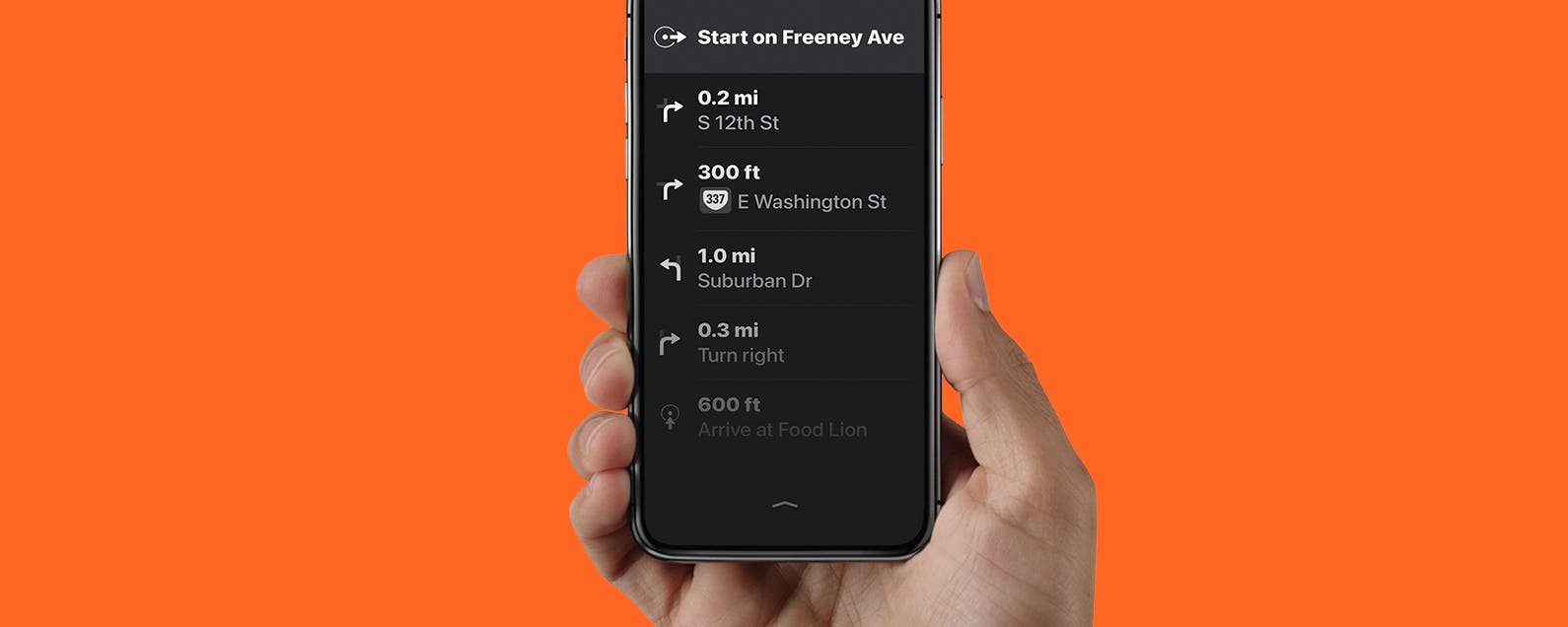 How To Change Turn by Turn Directions On Apple Maps To A List Of Directions