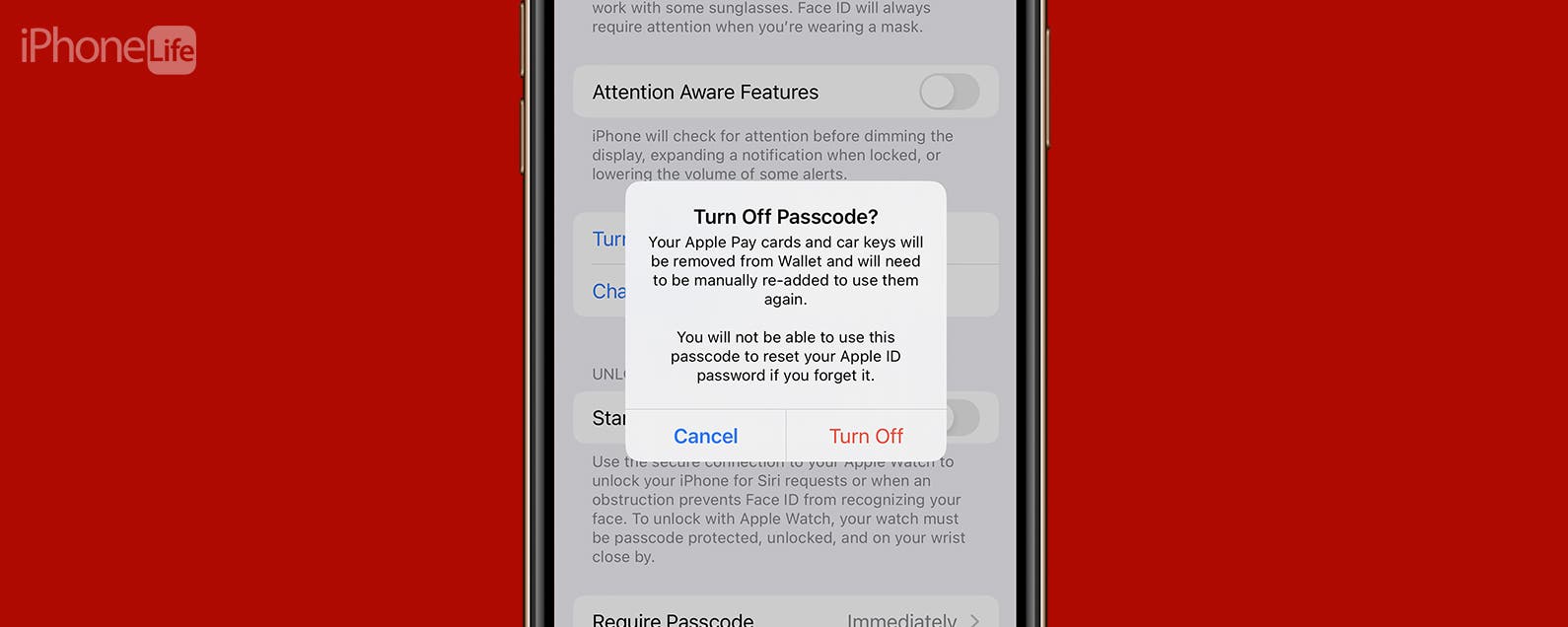 How to Turn Off Passcode on iPhone