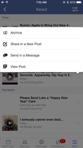 Tip of the Day: How to Save an Article to Read Later on Facebook ...