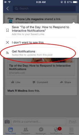 Tip of the Day: How to Follow a Conversation Thread on Facebook Without ...