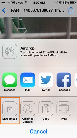 Tip of the Day: How to Save Photos Received via Messages or Emails ...