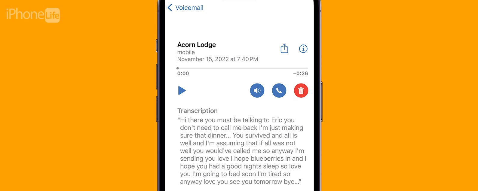 How to Use iPhone Voicemail Transcriptions
