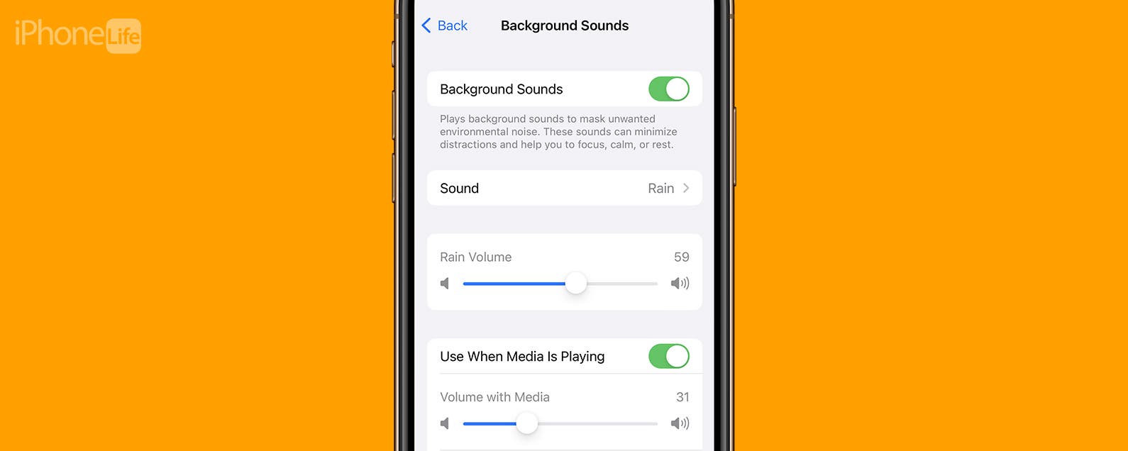 How to Use the iPhone’s White Noise Machine